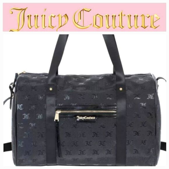 Juicy Couture | Bags | Juicy Couture Jc Logo Rosie Weekender Black ...
